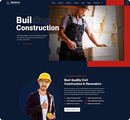 Buildnox Landing Page Preview