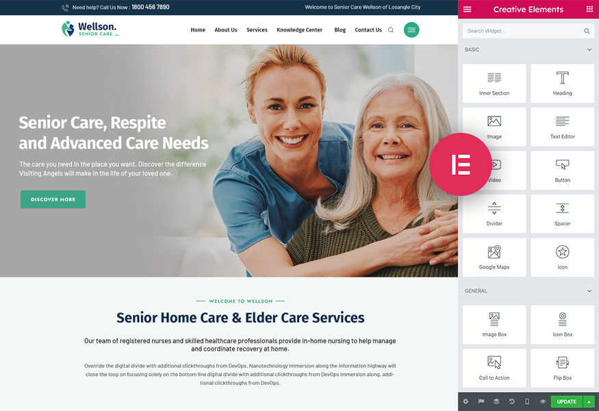 Wellson Landing Page Preview